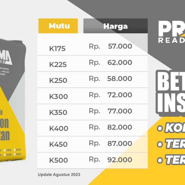 Prima Ready Mix Concrete - Jual Beton Cor Harga Terbaru